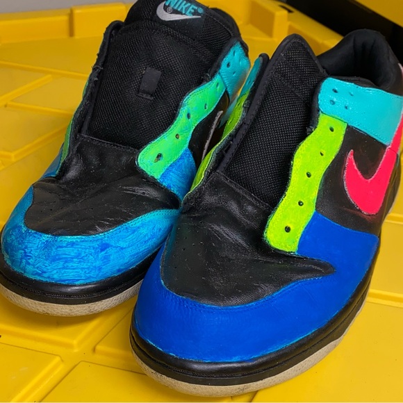 Nike | Shoes | Nike Dunk Vintage 204 Custom Painted Mens Sz 2 | Poshmark